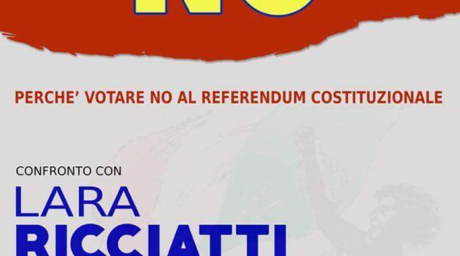 L'On. Lara Ricciatti alla Sala Biagetti per parlare del No al ...